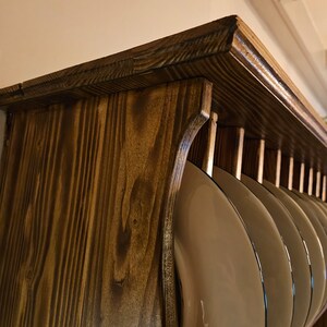 Handmade Plate Rack Farmhouse Style and Dishes Organizer - Etsy