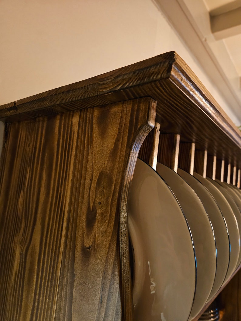 Handmade Plate Rack Farmhouse Style and Dishes Organizer - Etsy