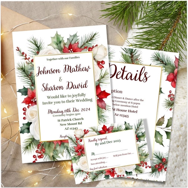 Christmas Wedding - Etsy