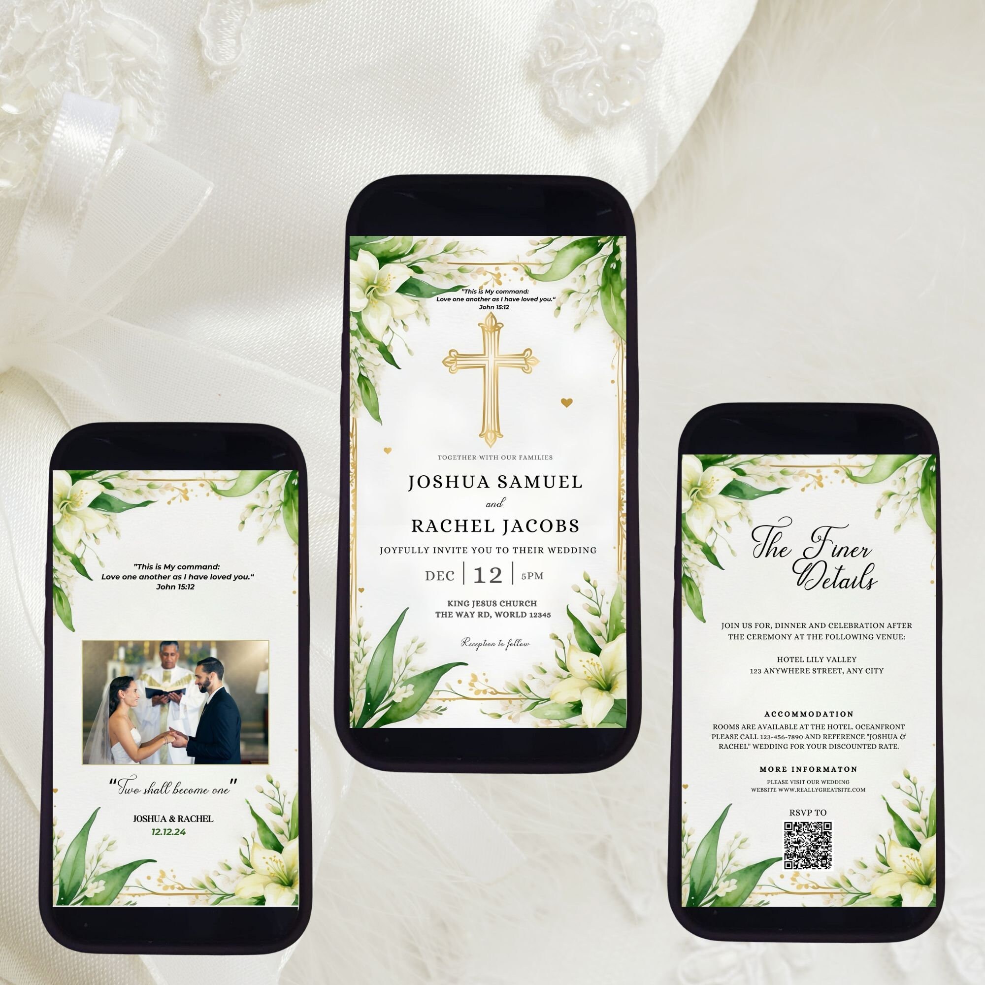 Christian Wedding Invitation Template,church Wedding Invitation ...