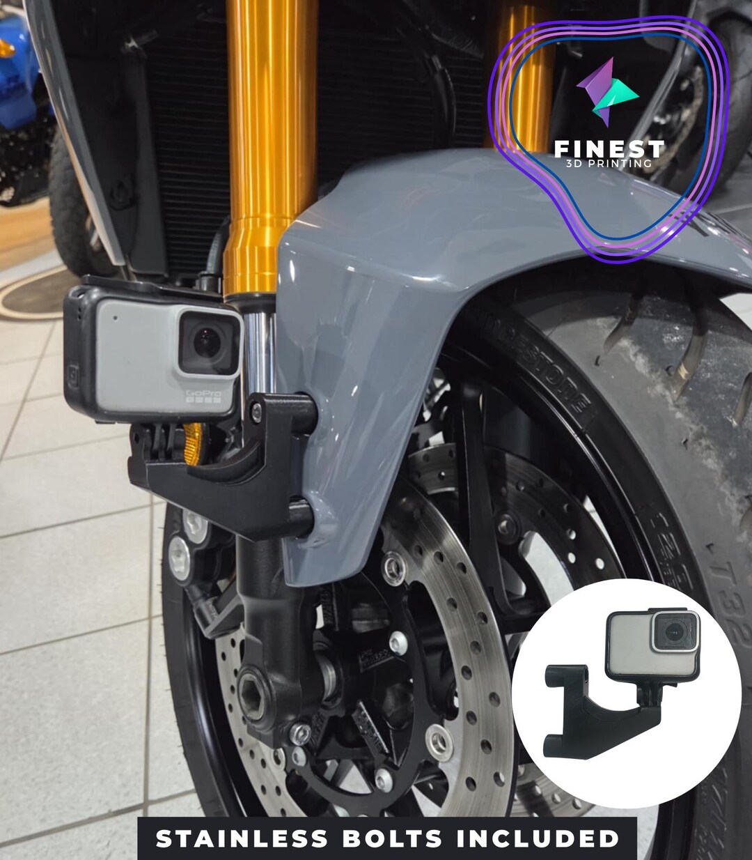 Yamaha Tracer 9 Front Fender Gopro Mount - Etsy