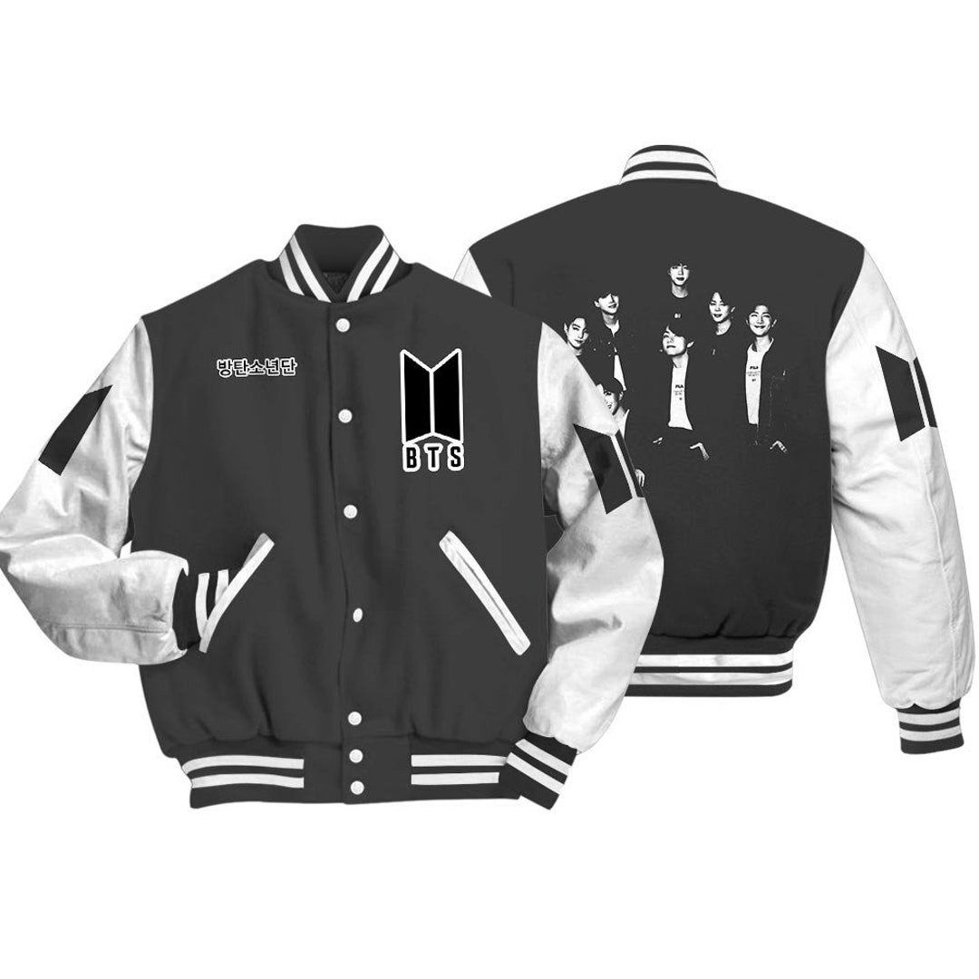 BTS Varsity Jacket Bangtan Kpop Jacket Jin Suga J-hope Rm - Etsy