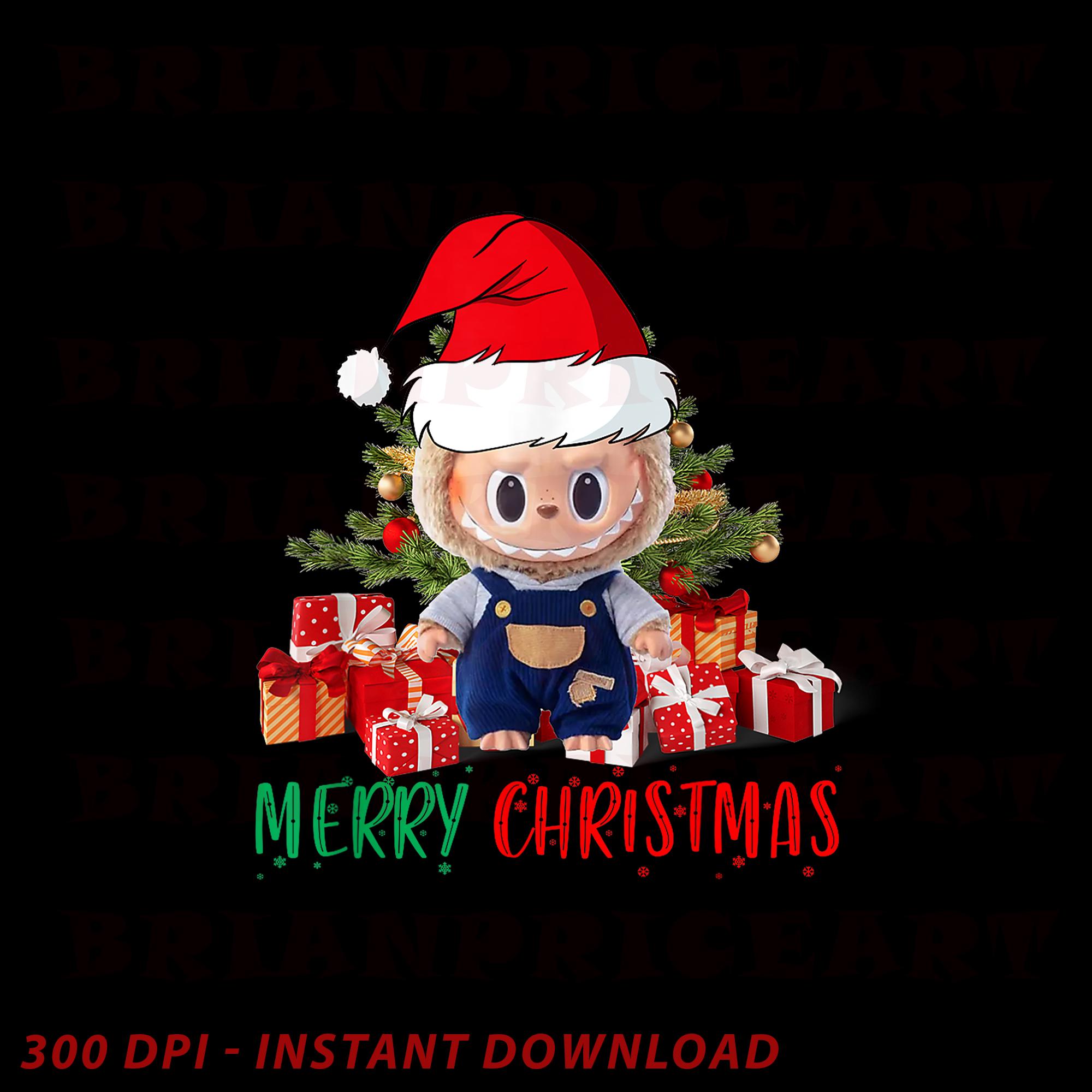 Santa Labubu Lover Cute Labubu the Monsters Christmas Png, Labubu the ...