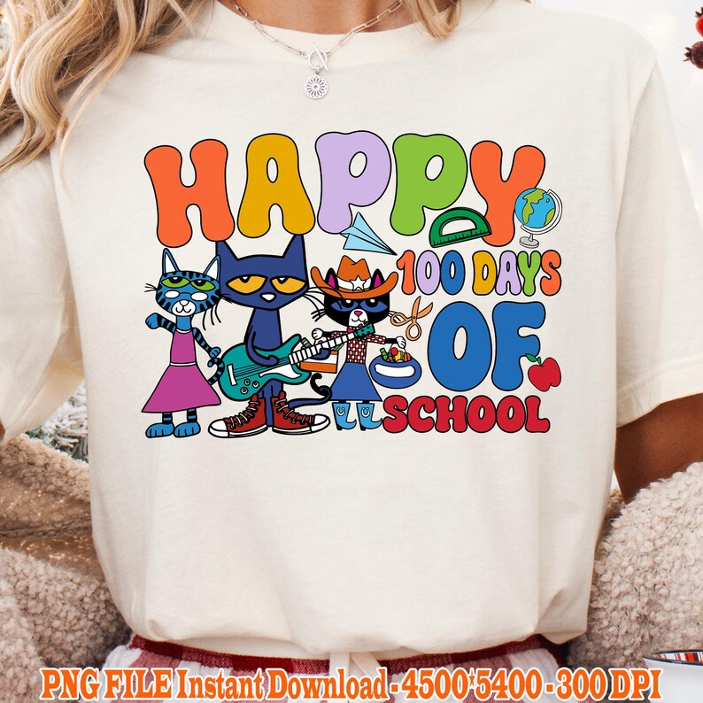 Pete the Cat 100 Days of School Png, the Pete Cat Png, Children Book ...