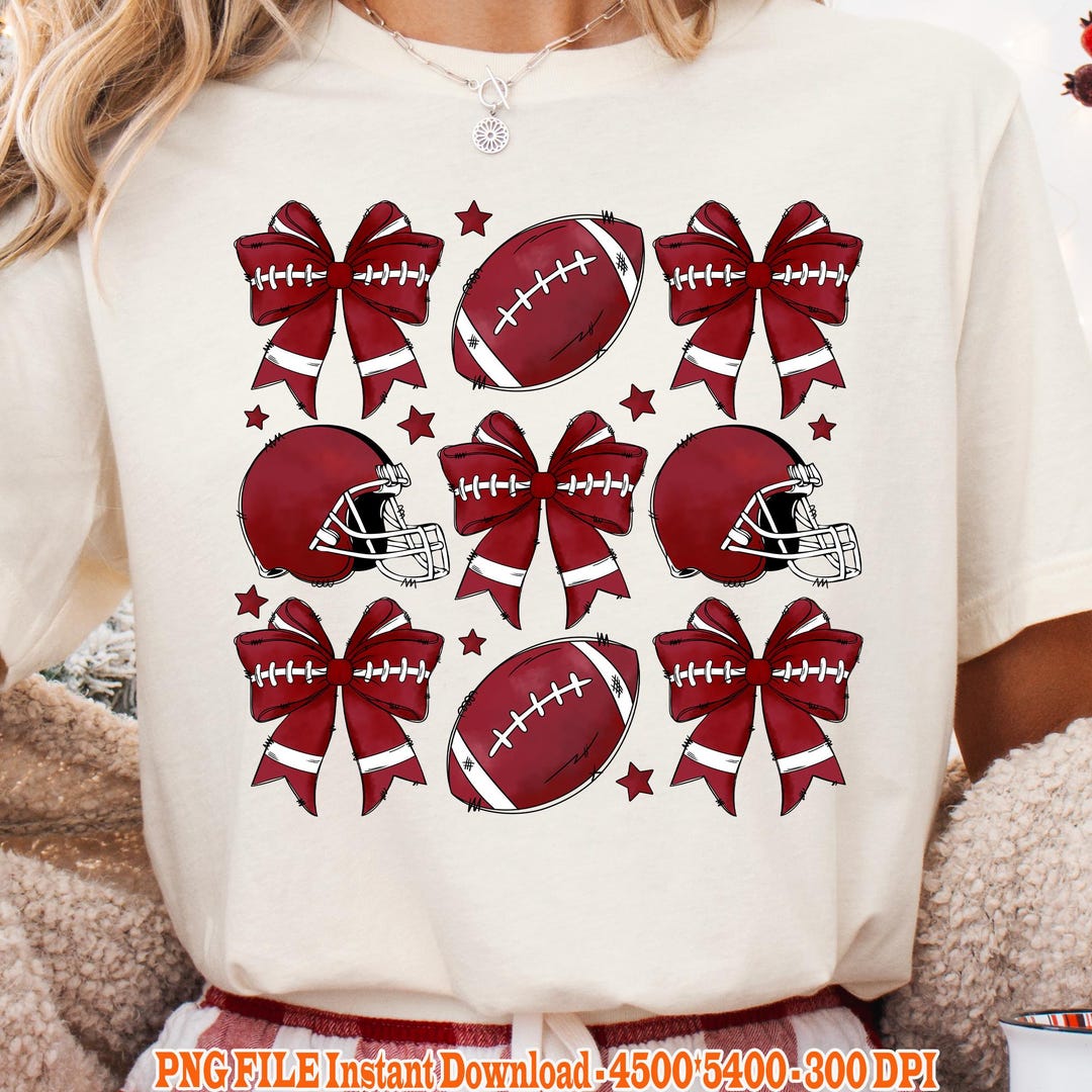 Coquette Football PNG, Football Png, Football Coquette Bow, American ...