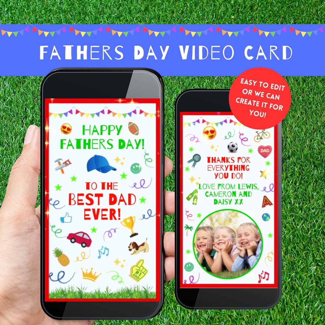Fathers Day Card Video, Digital Fathers Day Card, Phone Fathers Day ...