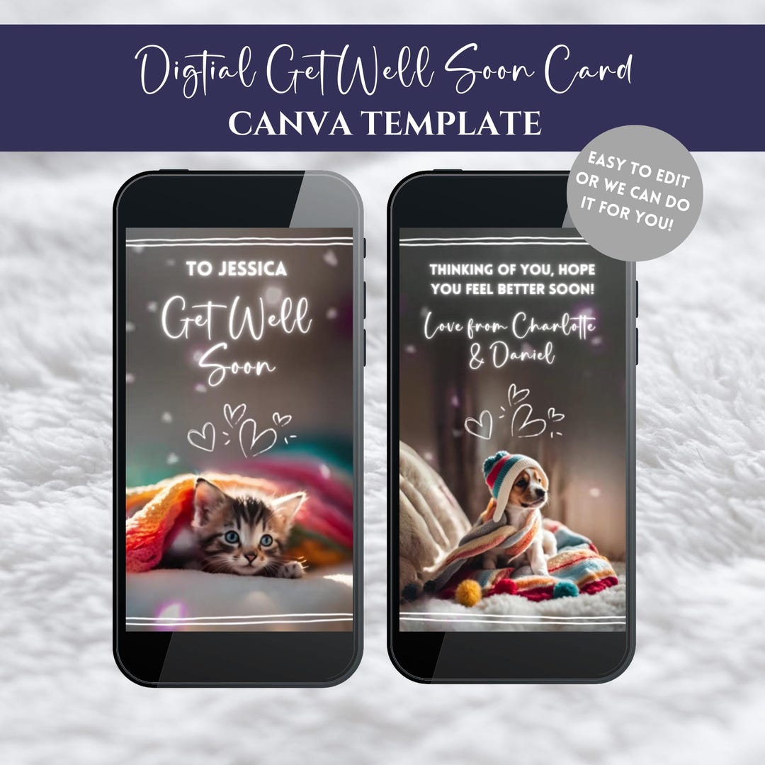 Get Well Soon Video Card | Get Well Soon Digital Card | Personalised ...