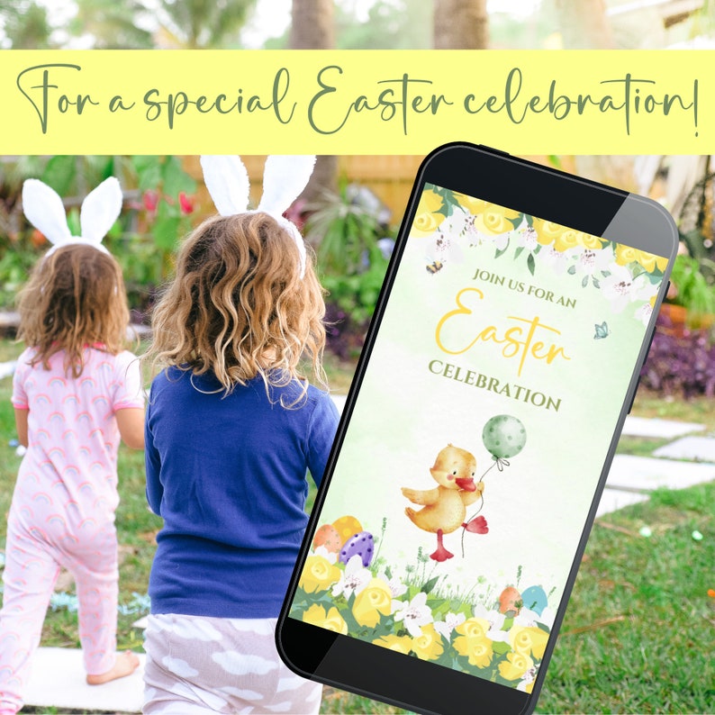 Easter Party Invitation | Easter Celebration Video Invitation | Egg ...