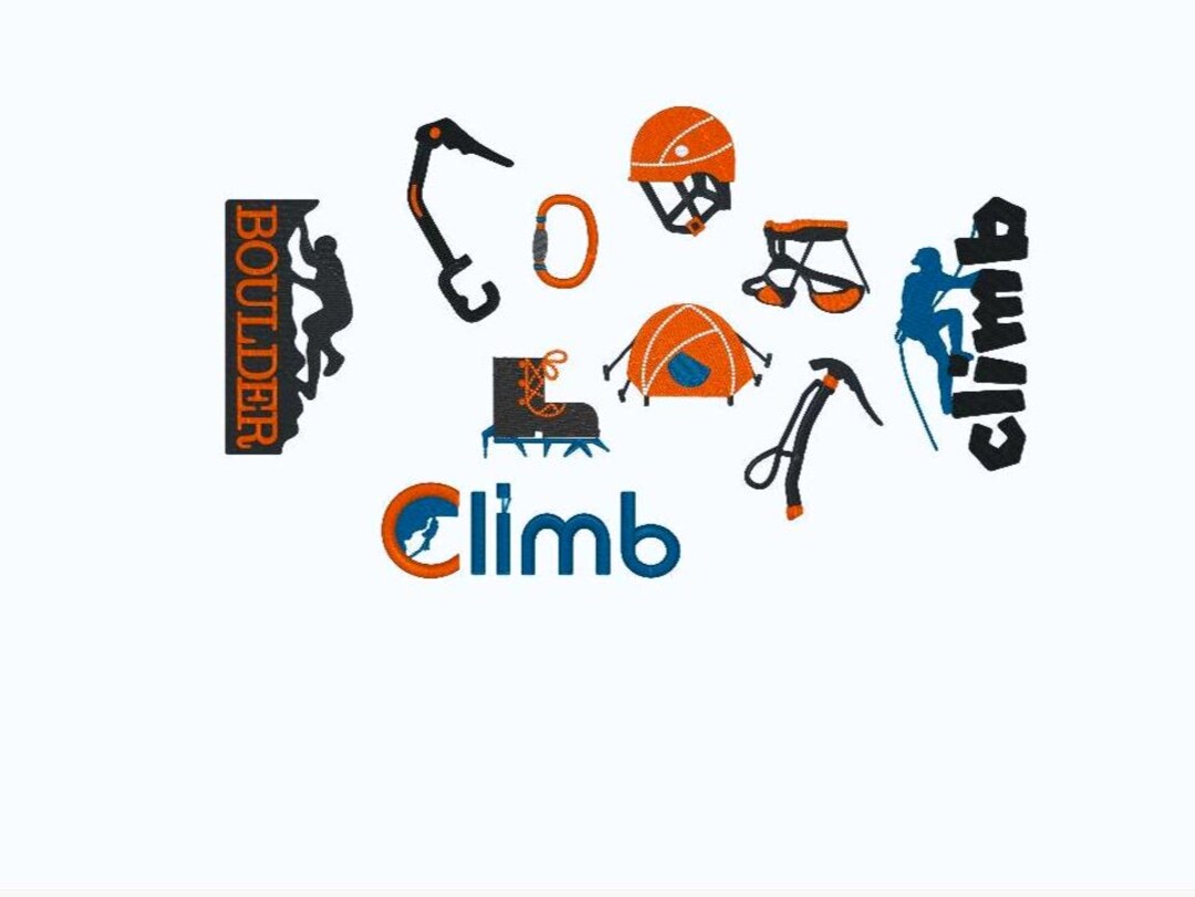 Climbing Bouldering Patch Embroidery File for the Embroidery Machine ...