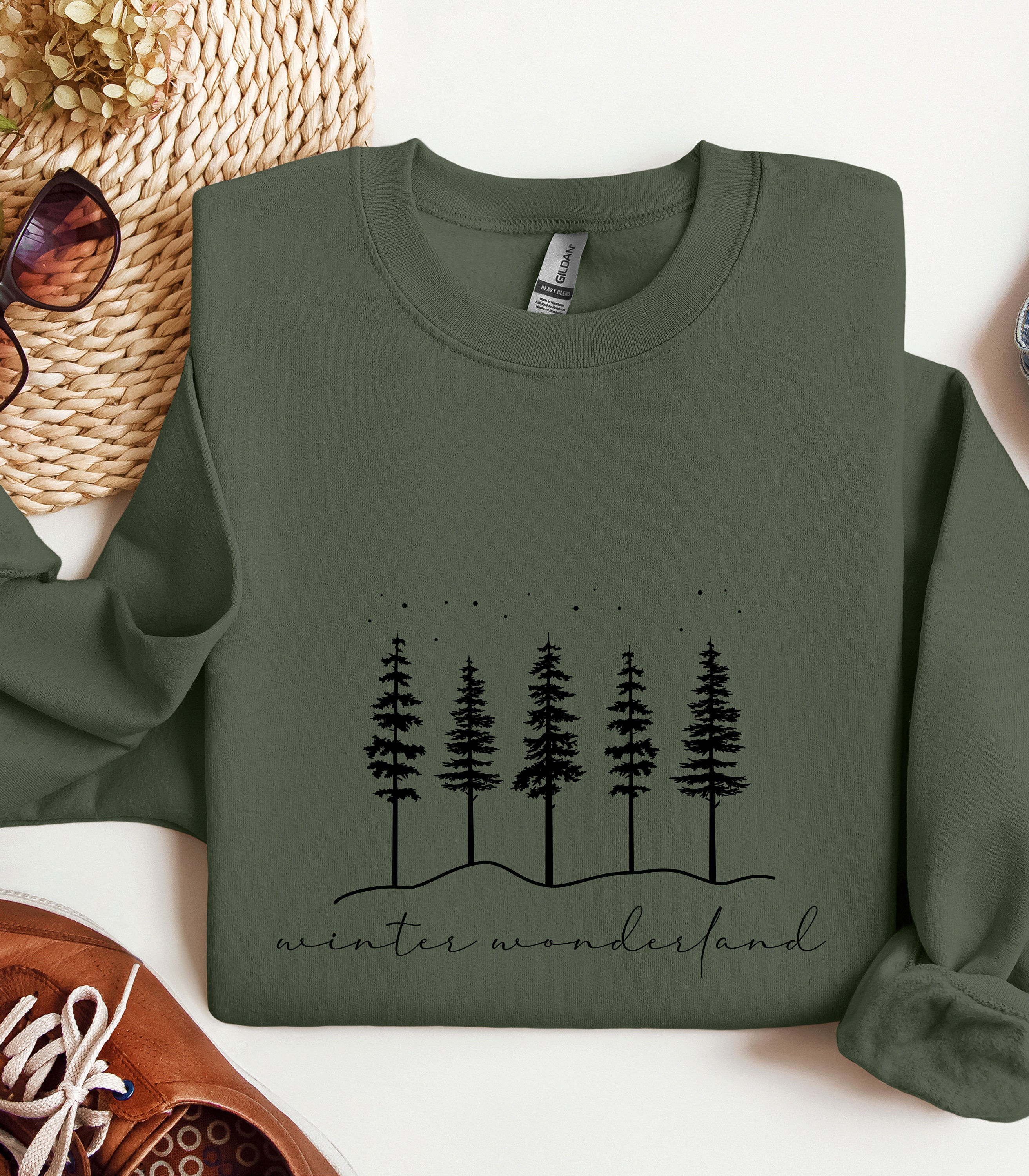 Winter Wonderland Crewneck Sweatshirt Merry Christmas - Etsy