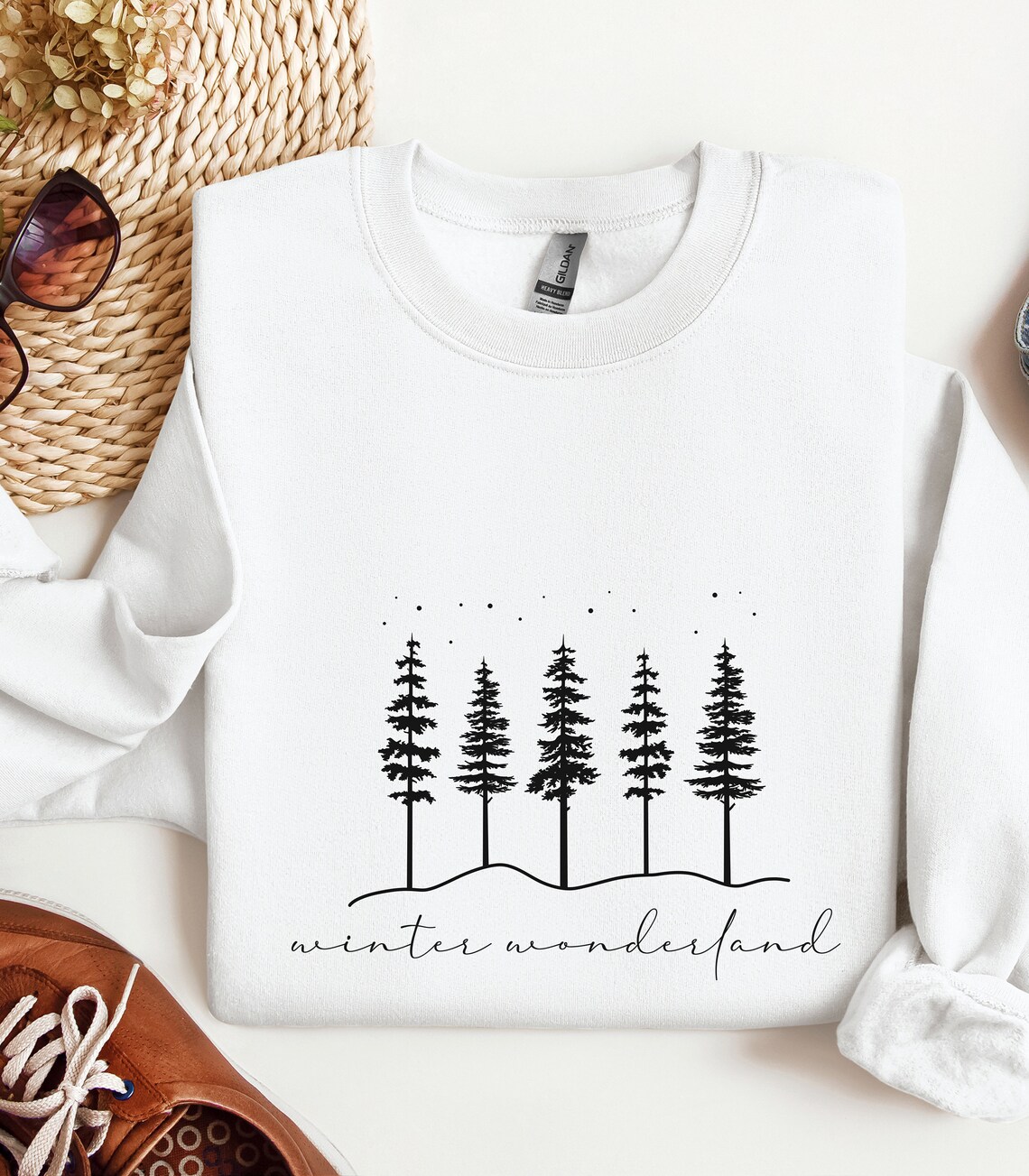 Winter Wonderland Crewneck Sweatshirt Merry Christmas - Etsy