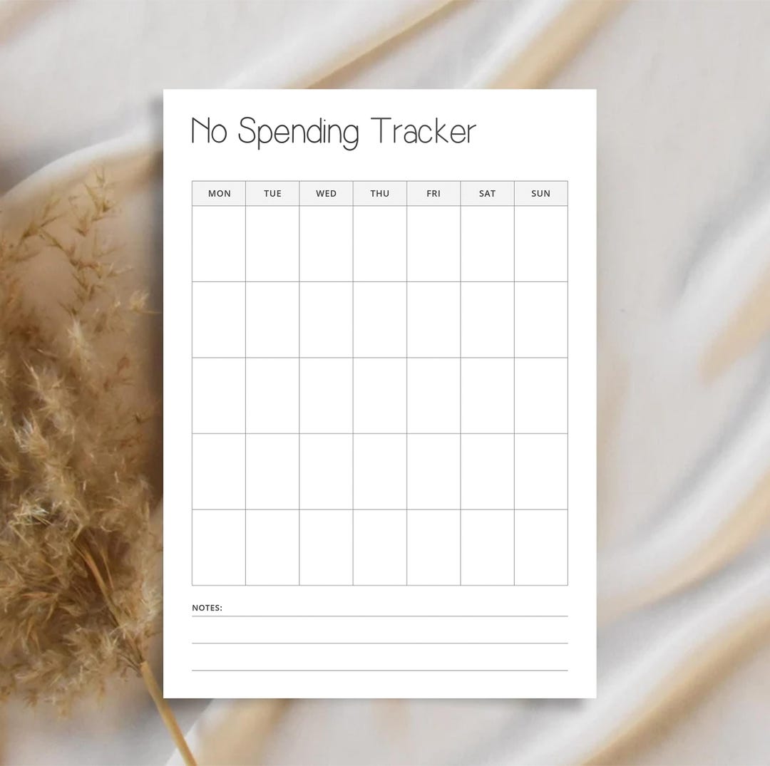 Canva Editable Spending Tracker | Printable Spending Tracker | Digital ...