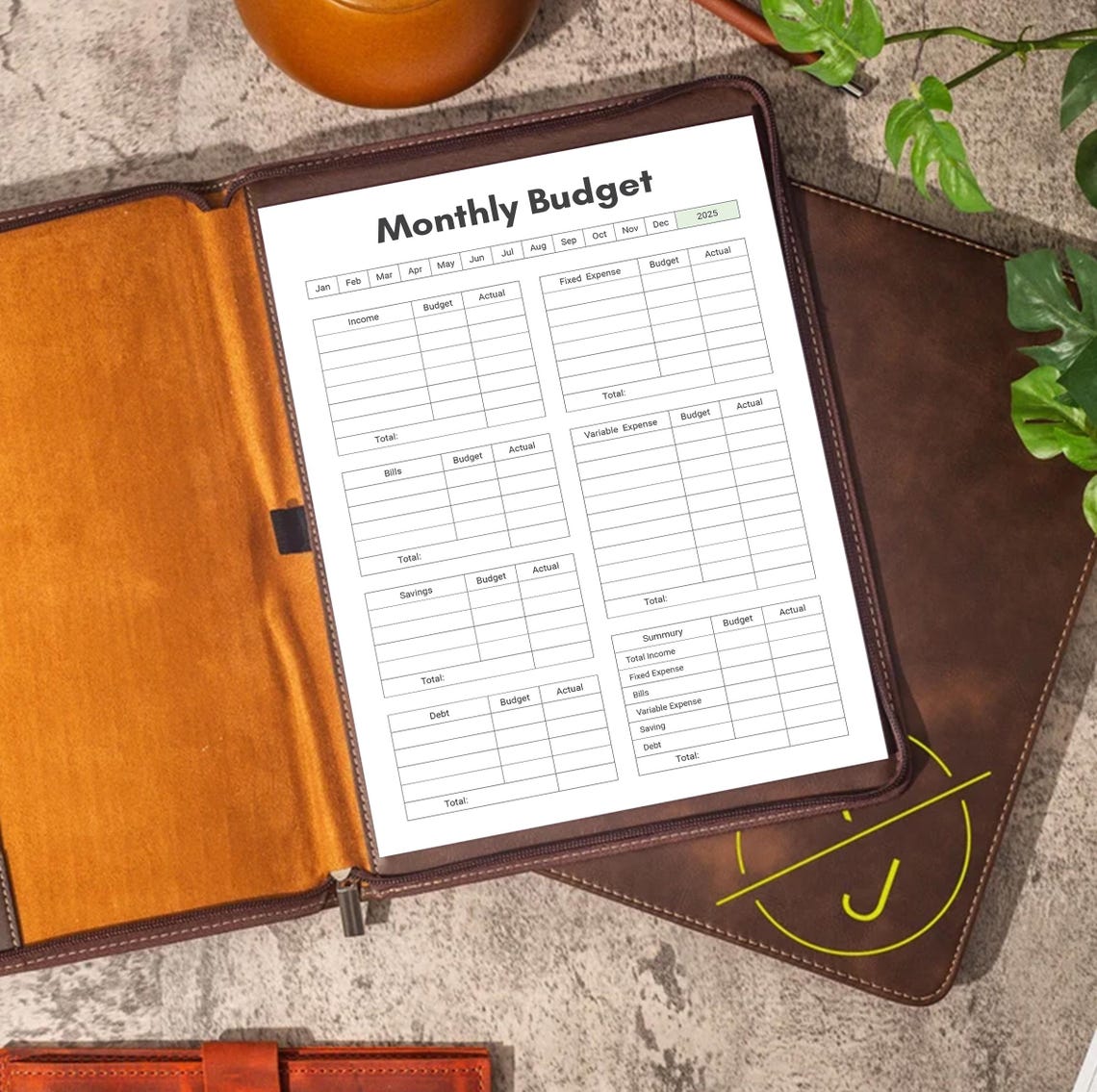 A4 Budget Printable, Monthly Budget Sheet Printable, Spending Tracker ...