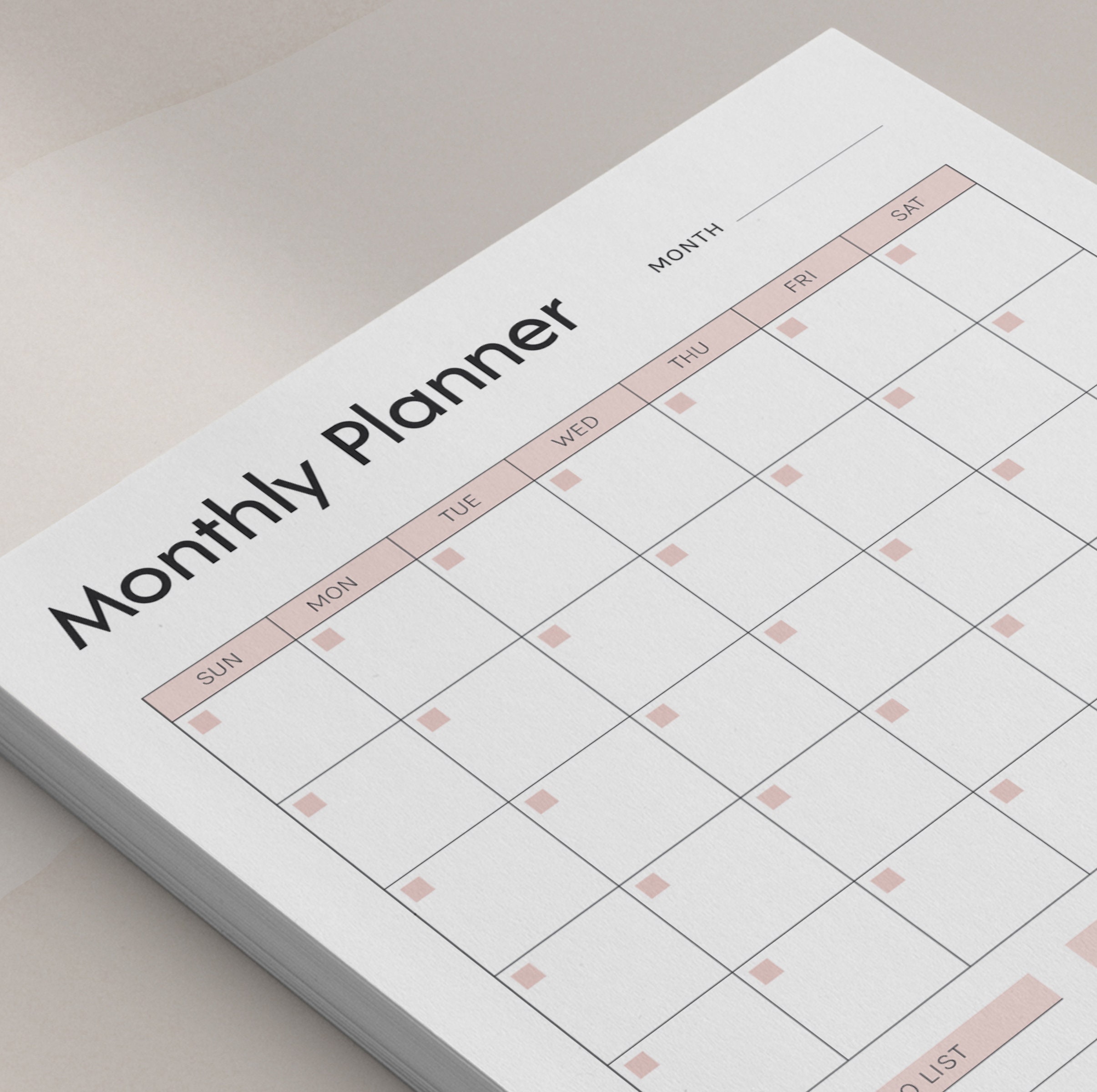 Printable Monthly Planner, Productivity Planner, Digital Planner, Work ...