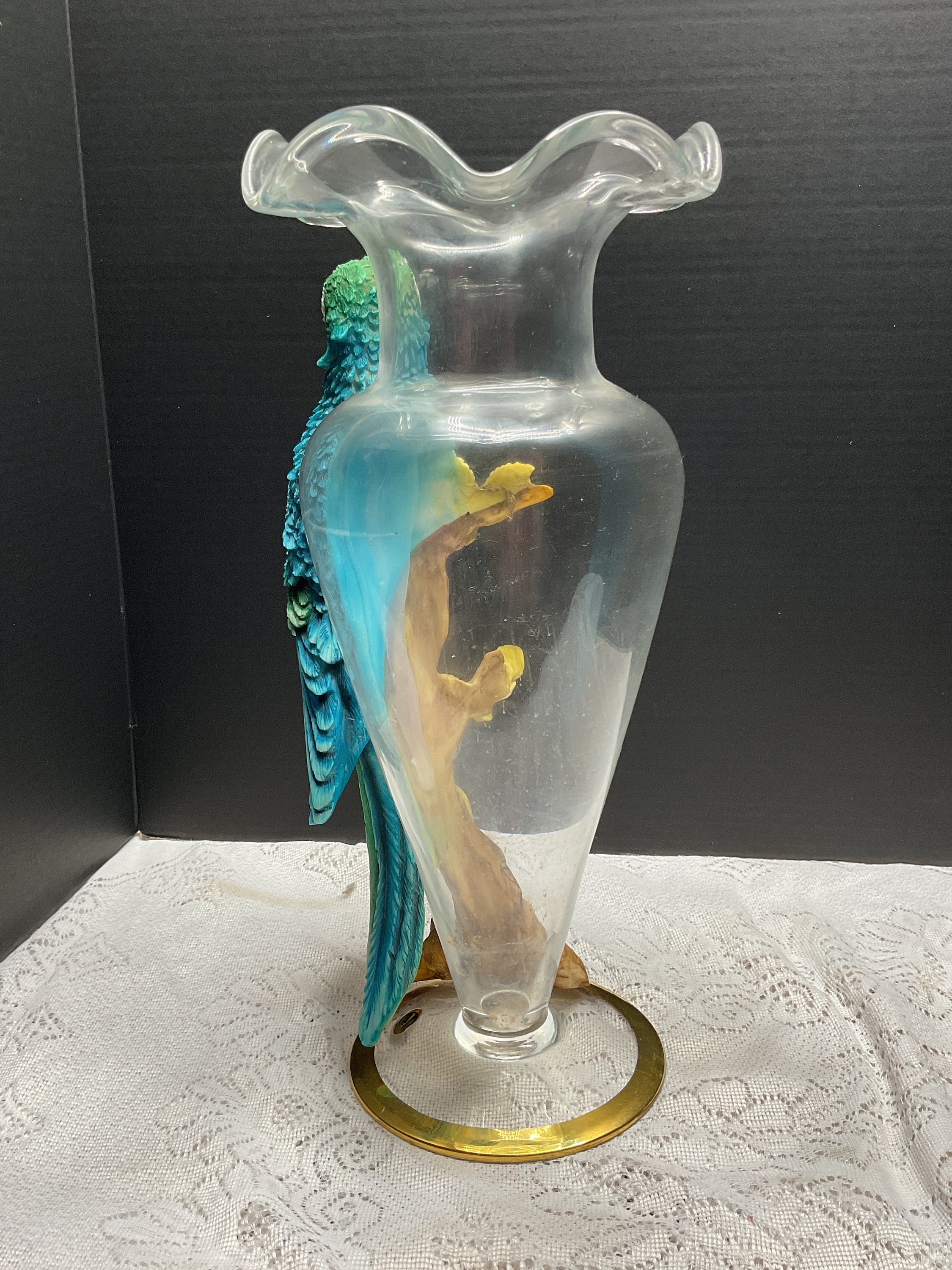 Cevik Capodimonte Parrot Vase - Etsy