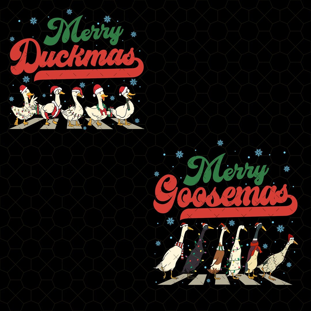 Merry Duskmas Goosemas Png,christmas Farmhouse Png,merry Christmas Duck ...