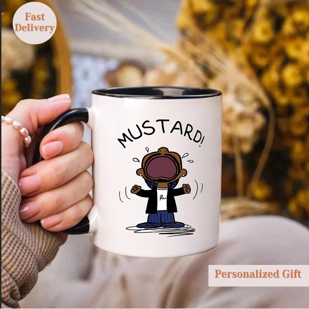 Funny Black Person Lamar MUSTARD Meme Mug, Coffee Mug for Fans, Funny ...