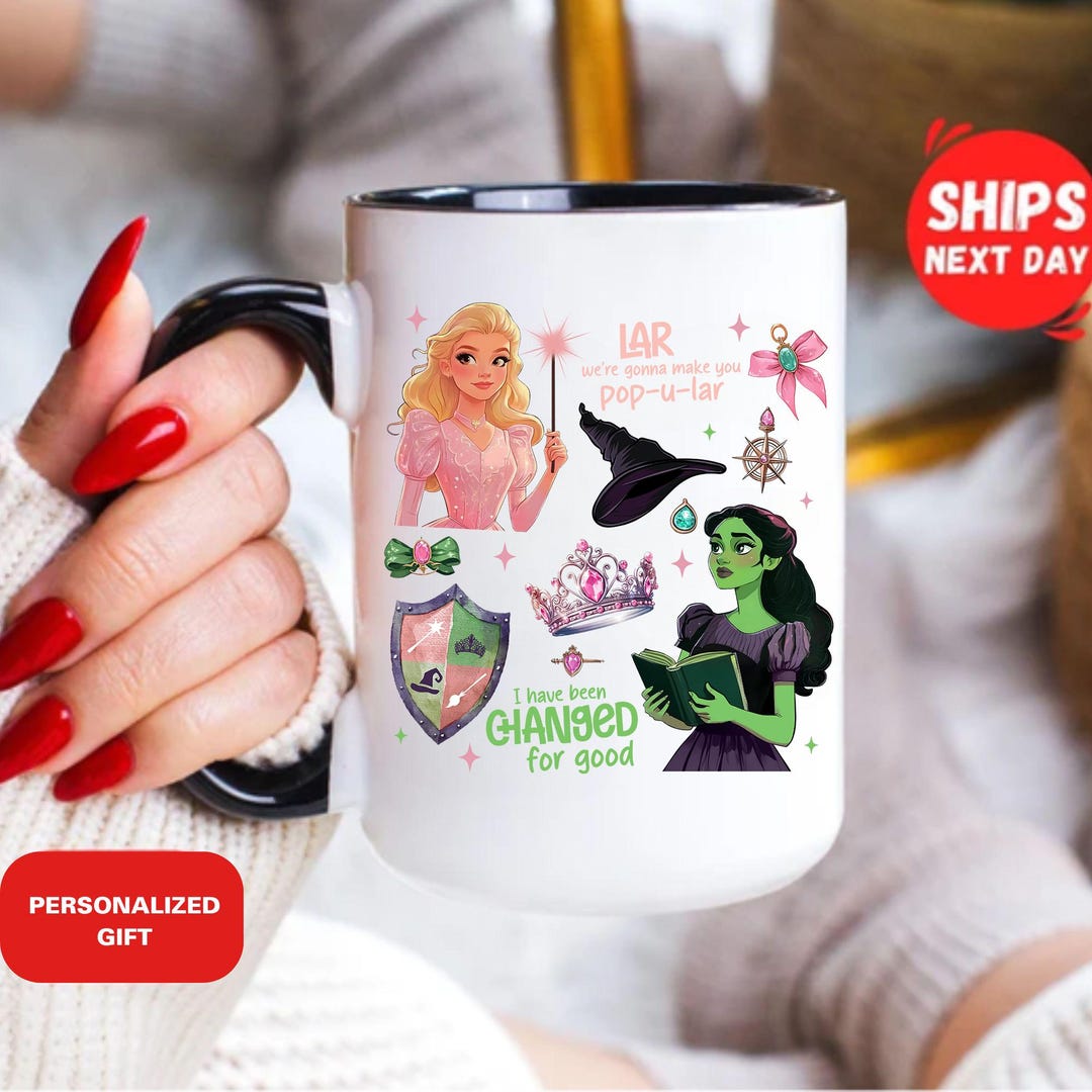 Wicked Defy Gravity Mugs, Wicked Changed for Good Mugs, Wizard of Oz ...