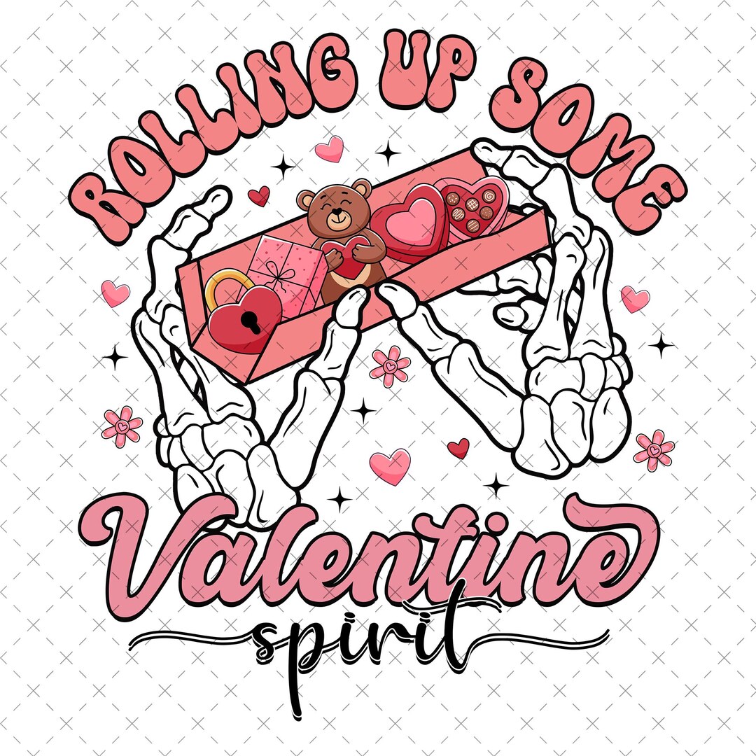 Rolling up Some Valentine Spirit Png, Sweet Valentines Png, Valentine ...