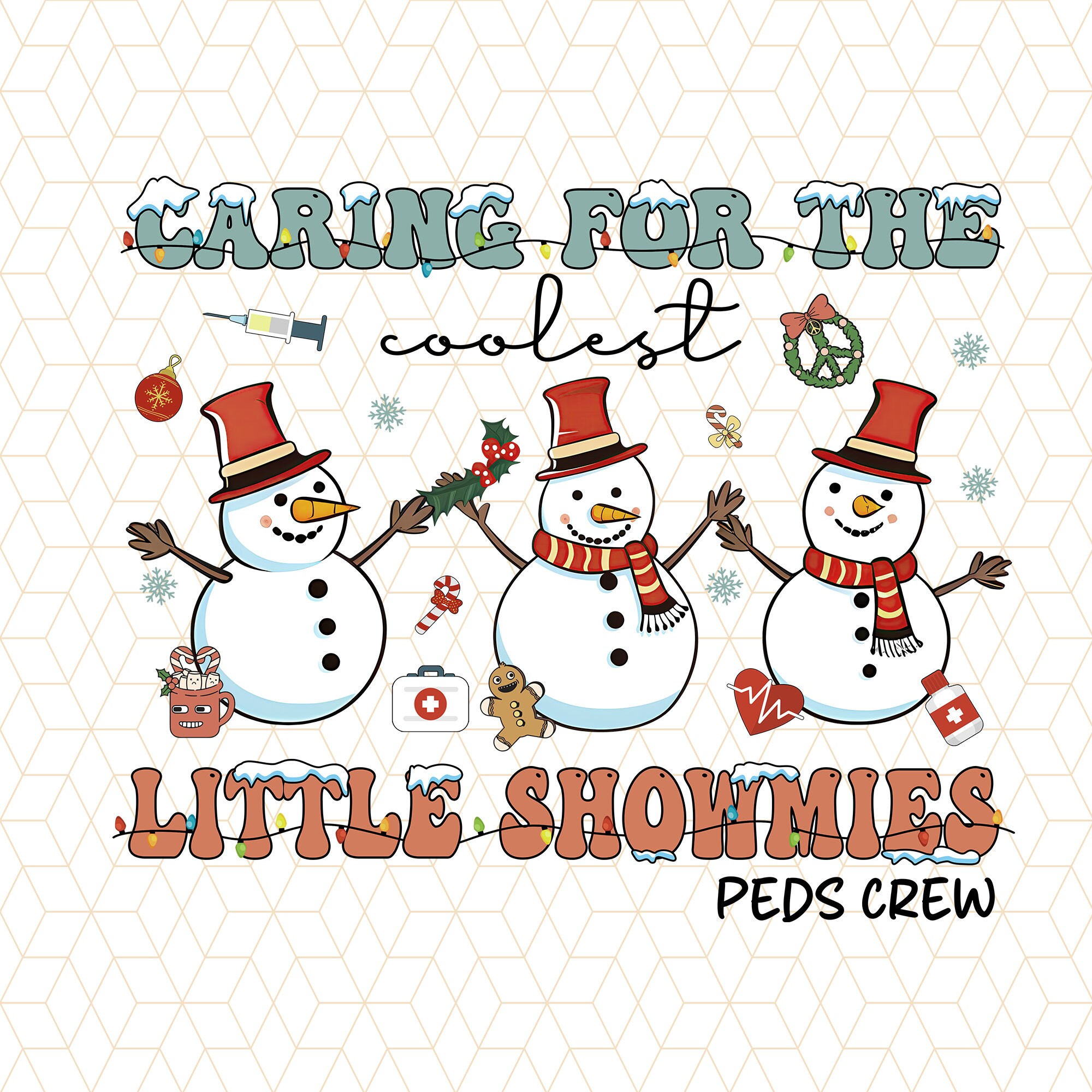 Caring for the Cutest Little Snowies Christmas Png, Labor & Delivery ...