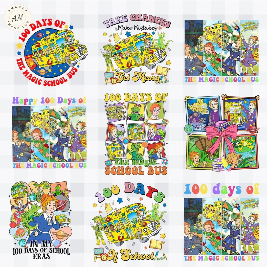 The Magic School Bus Bundle, Everyday of Week Ms Frizzle Bundle, Take ...