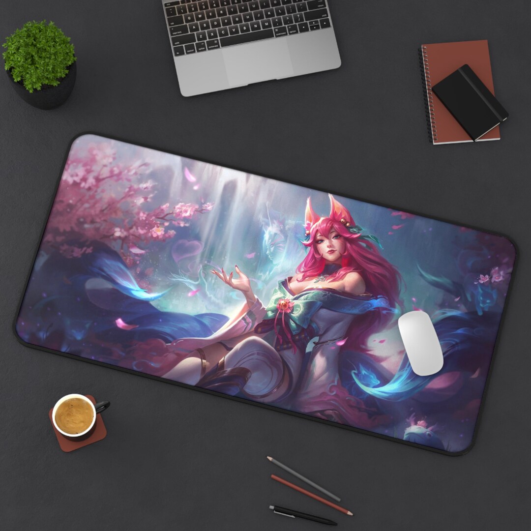 League of Legends Ahri Desk Mat/gift for Him/gift for - Etsy