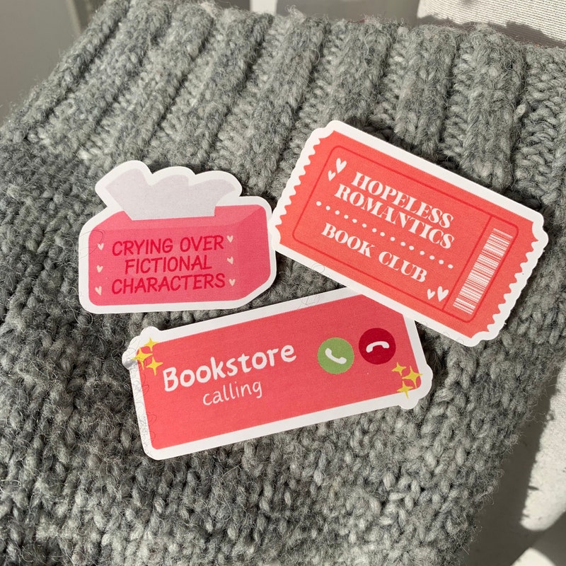 Bookish Stickers - Etsy