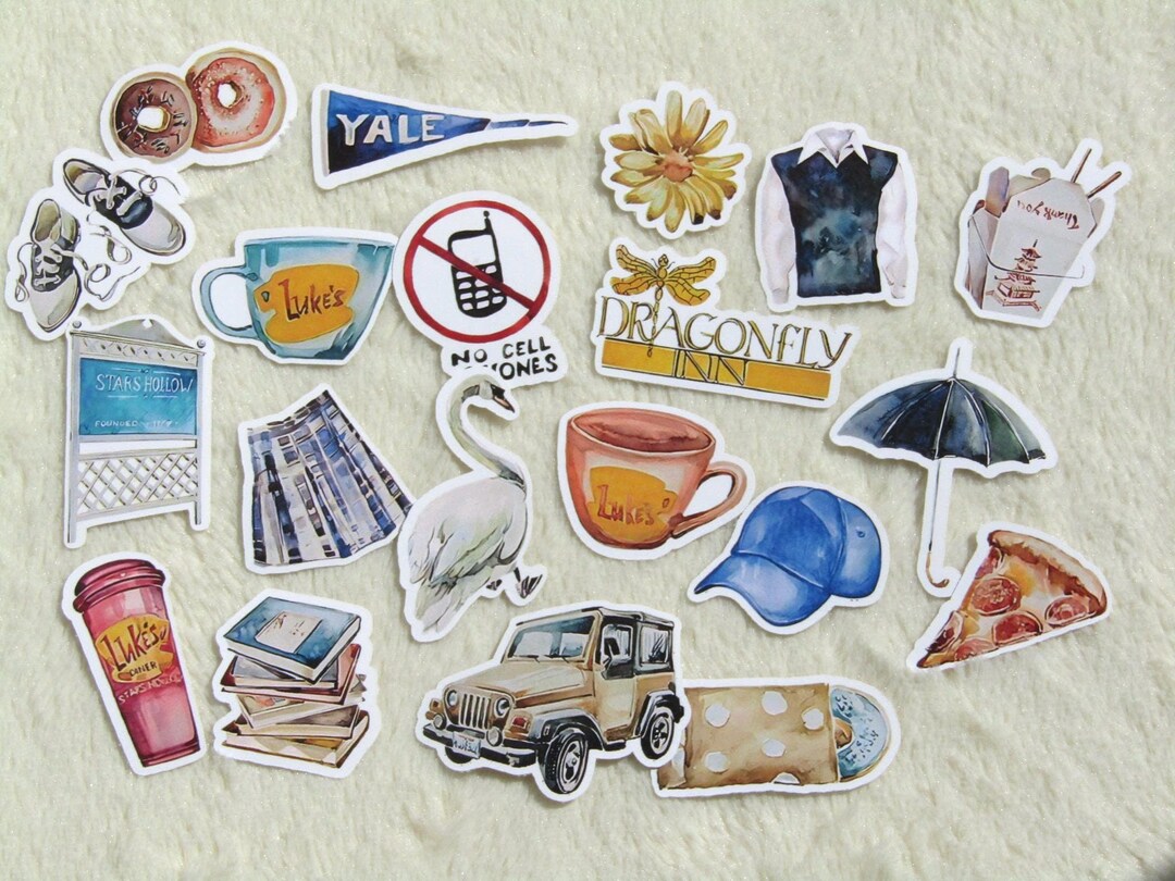 Gilmore Girl Sticker Pack, 20 Pieces Bookish Autumn Decals, Fall ...