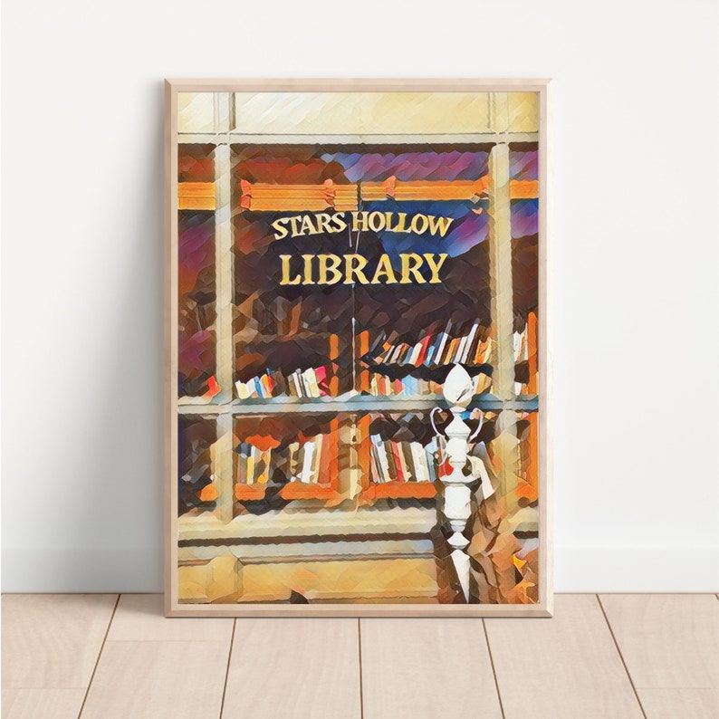 Gilmore Girl Poster Printable, Gilmore Girl Merch, Stars Hollow Library ...