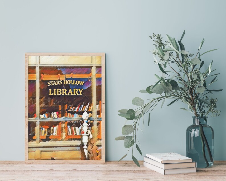 Gilmore Girl Poster Printable, Gilmore Girl Merch, Stars Hollow Library ...