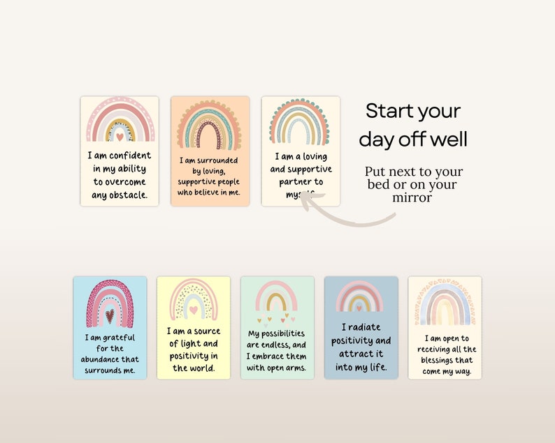 Printable Daily Affirmations Positive Affirmation Mental - Etsy