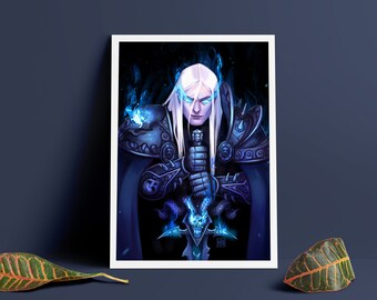 World of Warcraft Canvas Poster,wrath of the Lich King, Wall Art, Wall ...