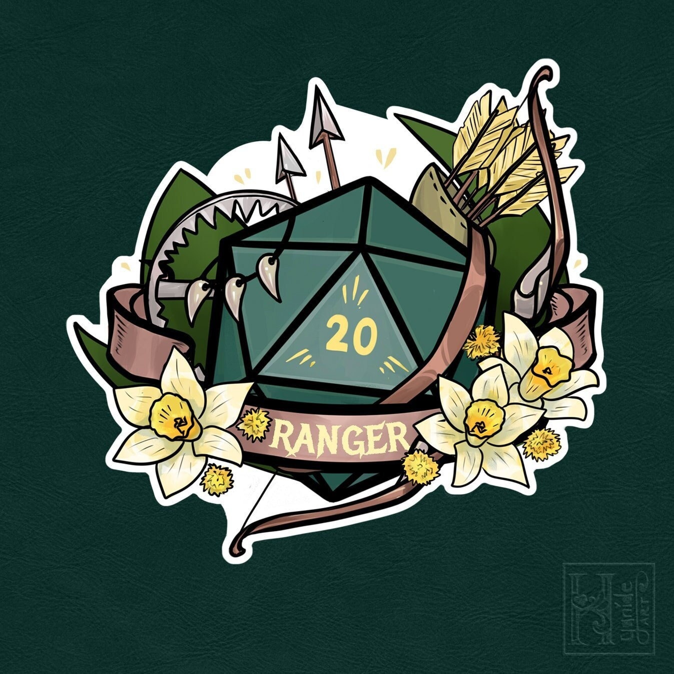 RANGER Dnd Dice Sticker - Etsy