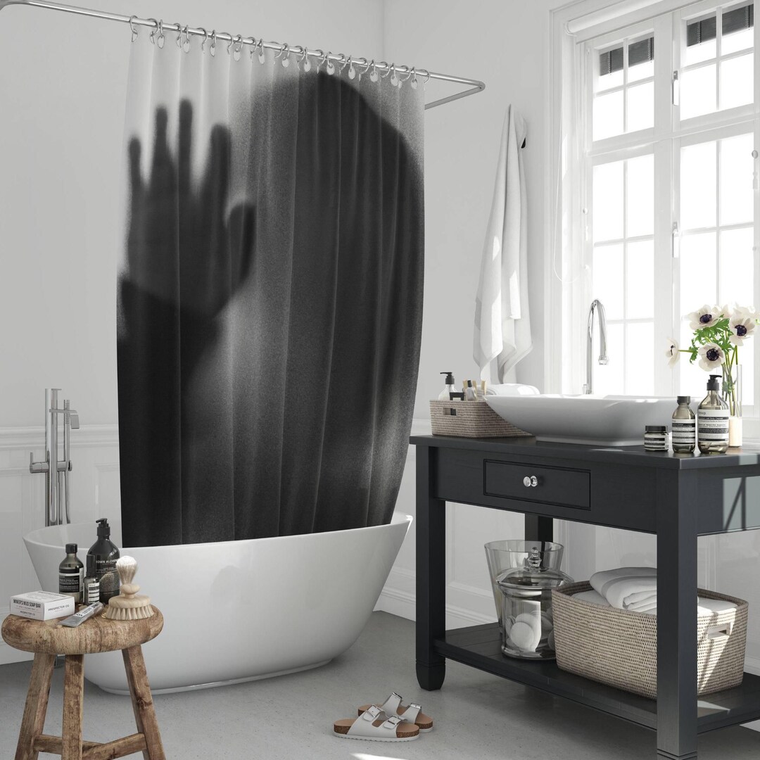 Scary Murder Shower Curtain, Horror Psycho Shower Curtains, Cool ...