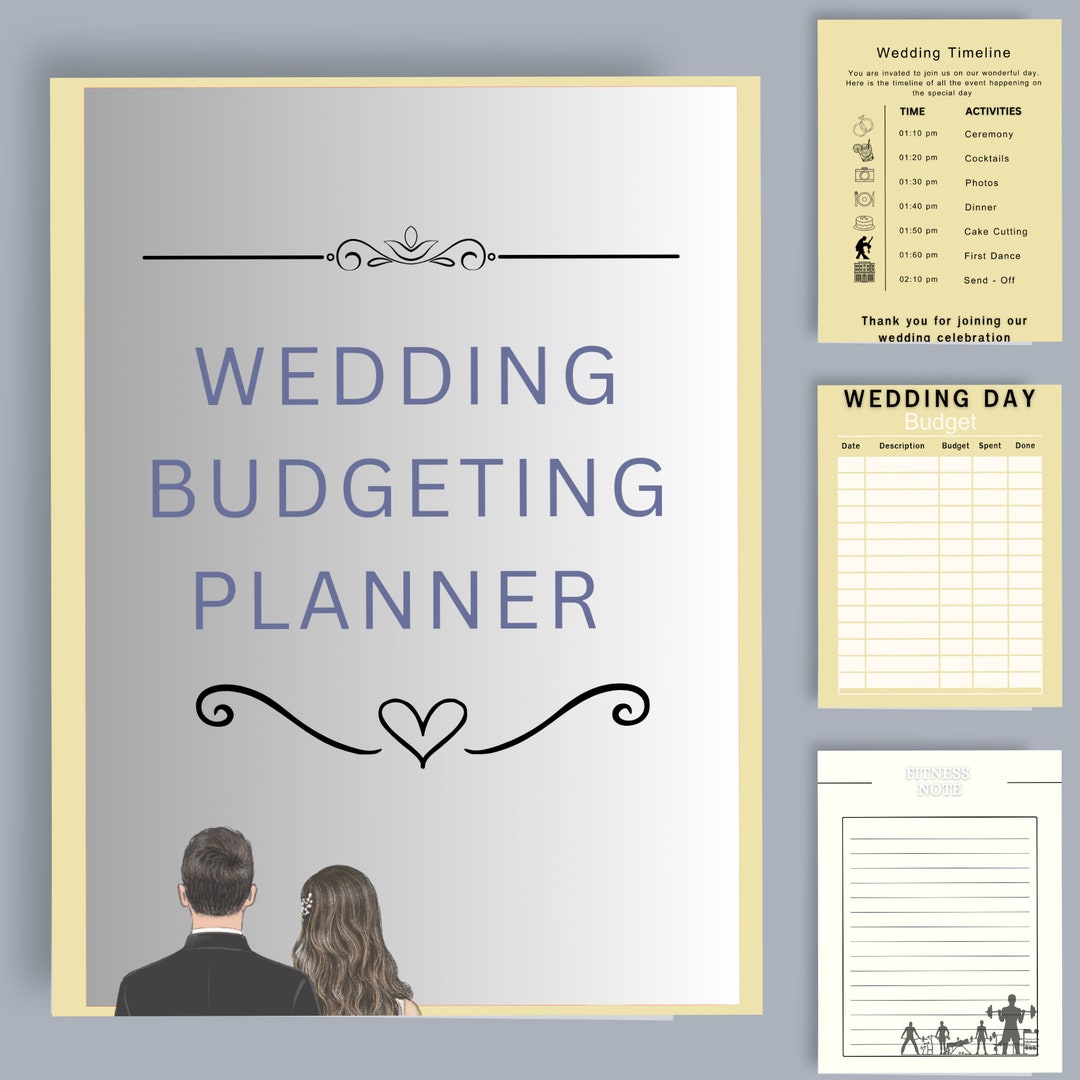 Wedding Budget Planner Printable Expense Tracker PDF - Etsy
