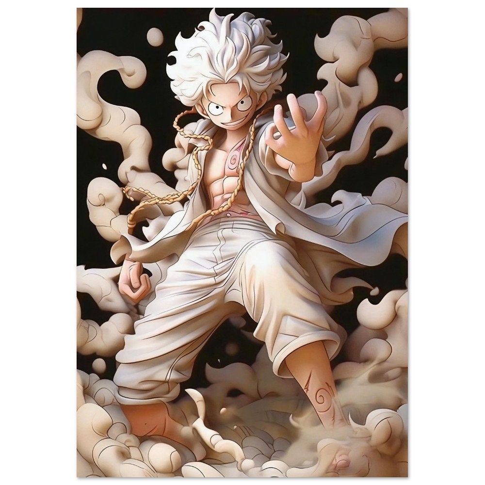 Monkey D. Luffy - Gear 5 Poster | One Piece Poster Anime sold by ...