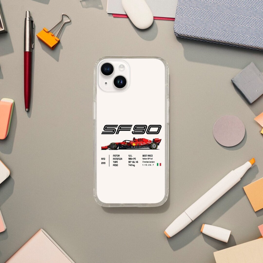 Ferrari SF90 F1 Winner Car Specs Art Printed Phone Cases - Etsy Canada