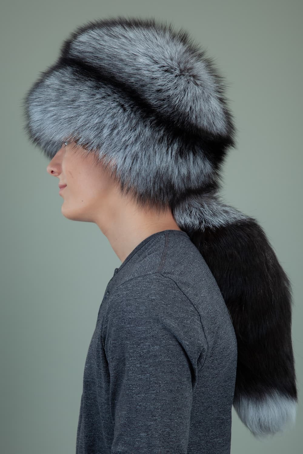 Luxury & Georgious Saga Silver Fox Fur Hat Classic Round - Etsy