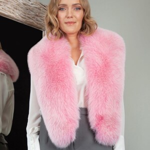 Royal Luxury Saga Fox Fur in Light Indigo - Etsy