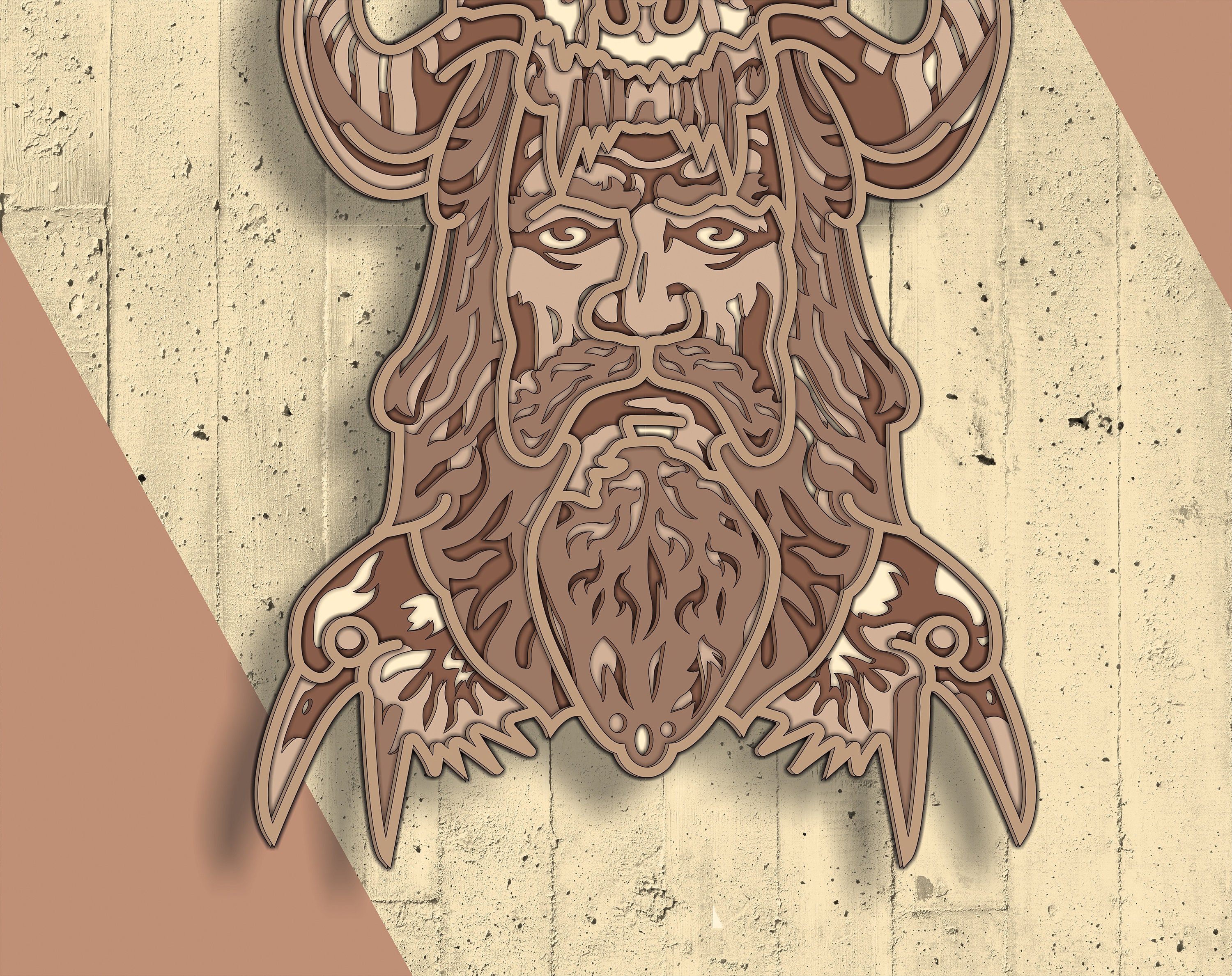 Viking SVG Multilayered 3D File / Digital Download / Laser Cut Files ...