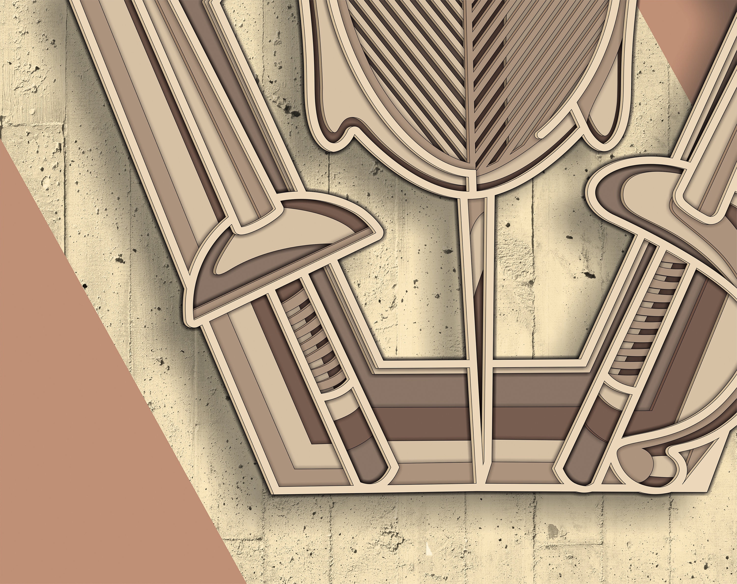 Fencing 3D SVG Multilayer Laser Cut File / Fencing SVG / Digital ...