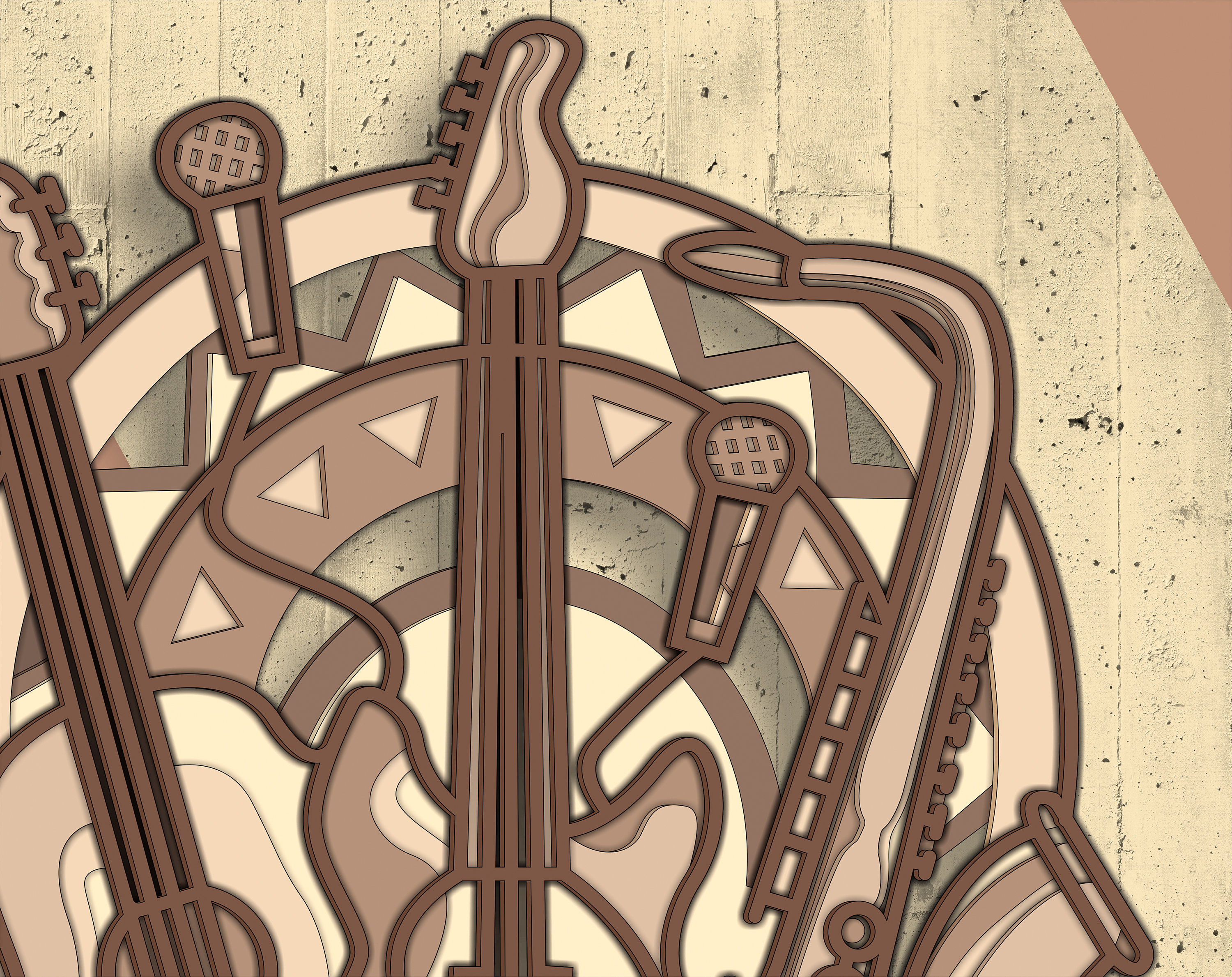 Jazz Band 3D Multilayered SVG / Unique Craft Laser Cut Files / Jazz SVG ...