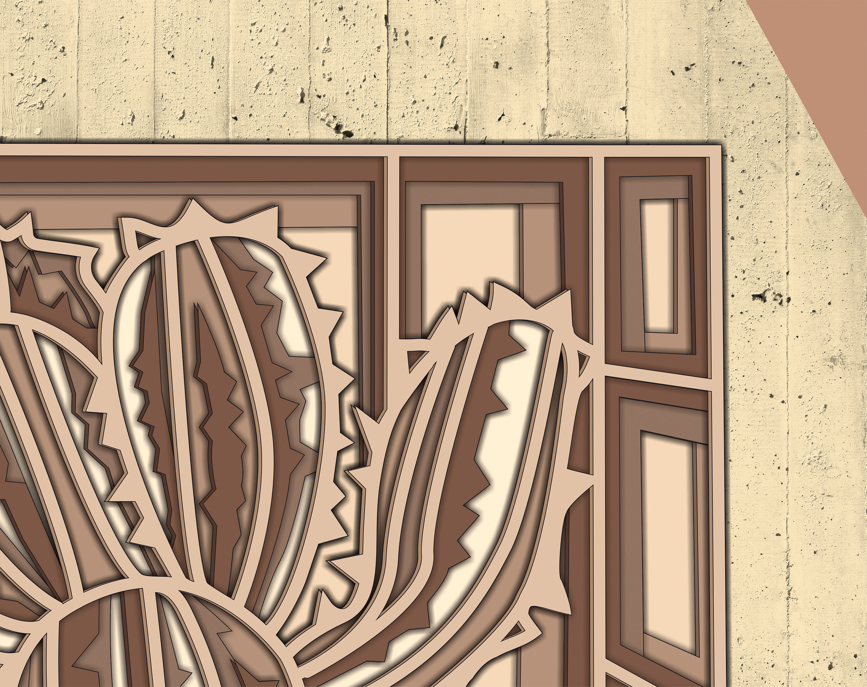 3D Cactus Multilayered SVG File/ Laser Cut Home Decor / Digital ...