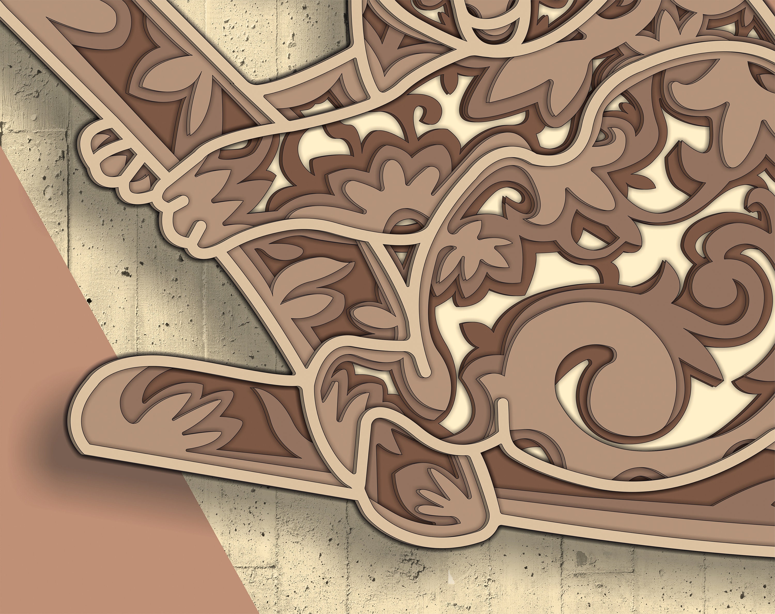 Koala 3D Layered SVG Design / Mandala Laser Cut Files / Koala Instant ...