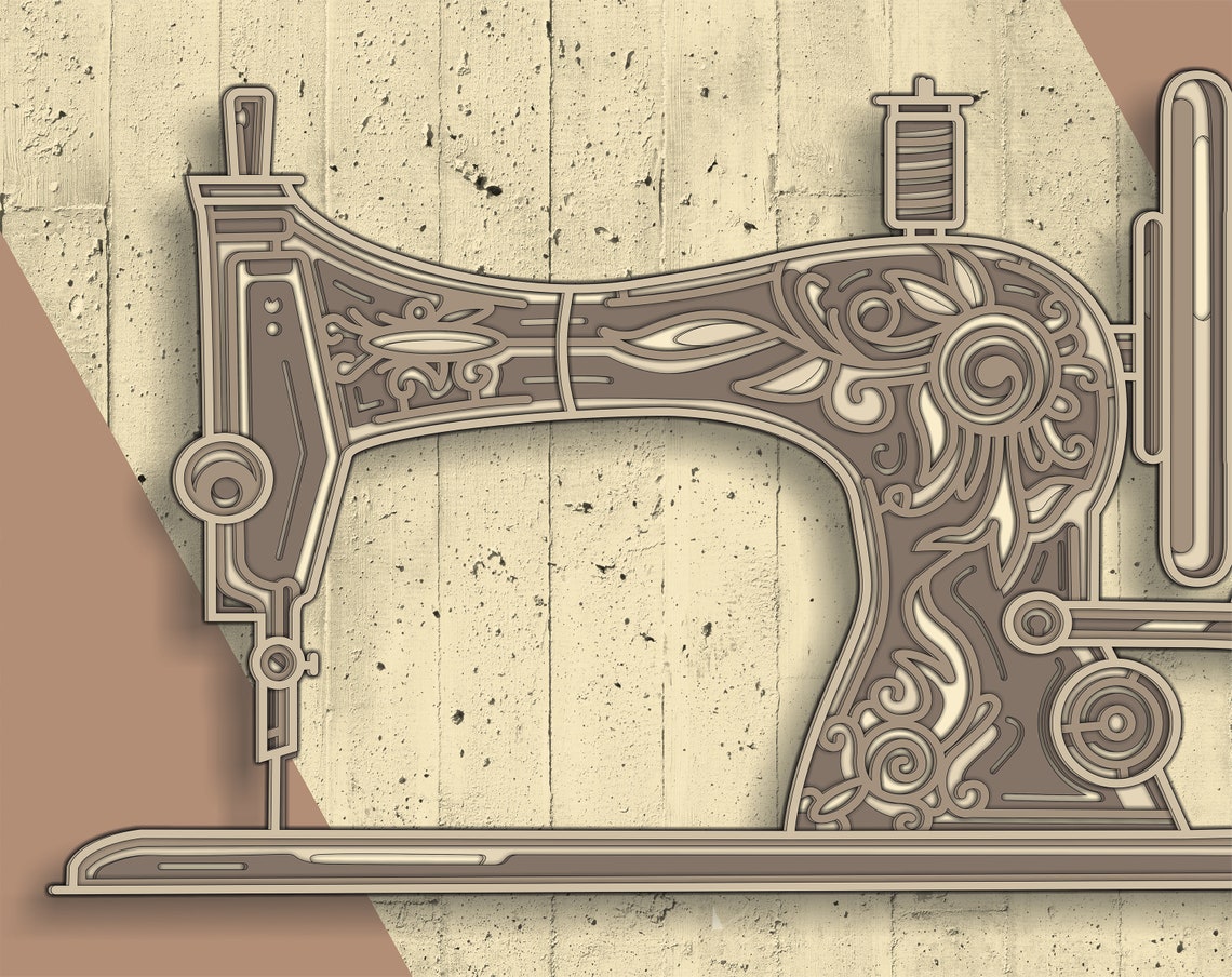 Sewing Machine Layered SVG File / Digital Download / Laser Cut Files ...