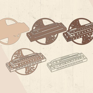 Harmonica 3D Multilayered SVG File / Laser Cut File / Gift for Crafter ...
