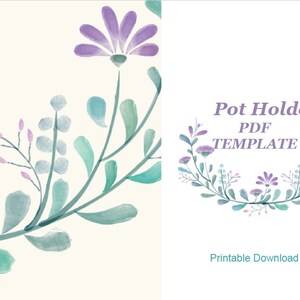 Punch Needle Pot Holder Template - Etsy