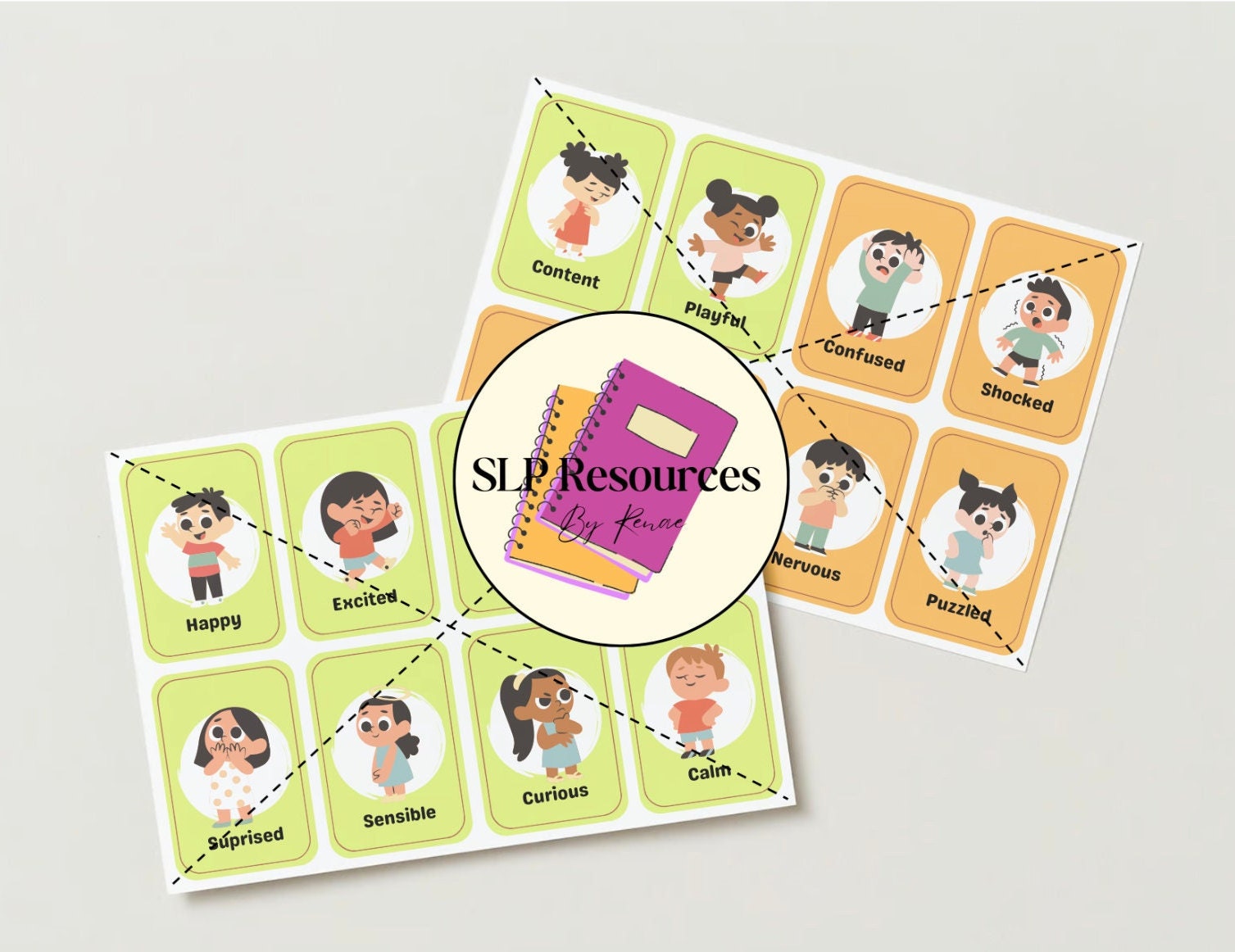 SLP Resource - Child Emotion Flashcards - Etsy