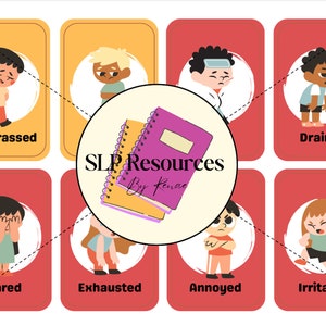 SLP Resource Child Emotion Flashcards - Etsy