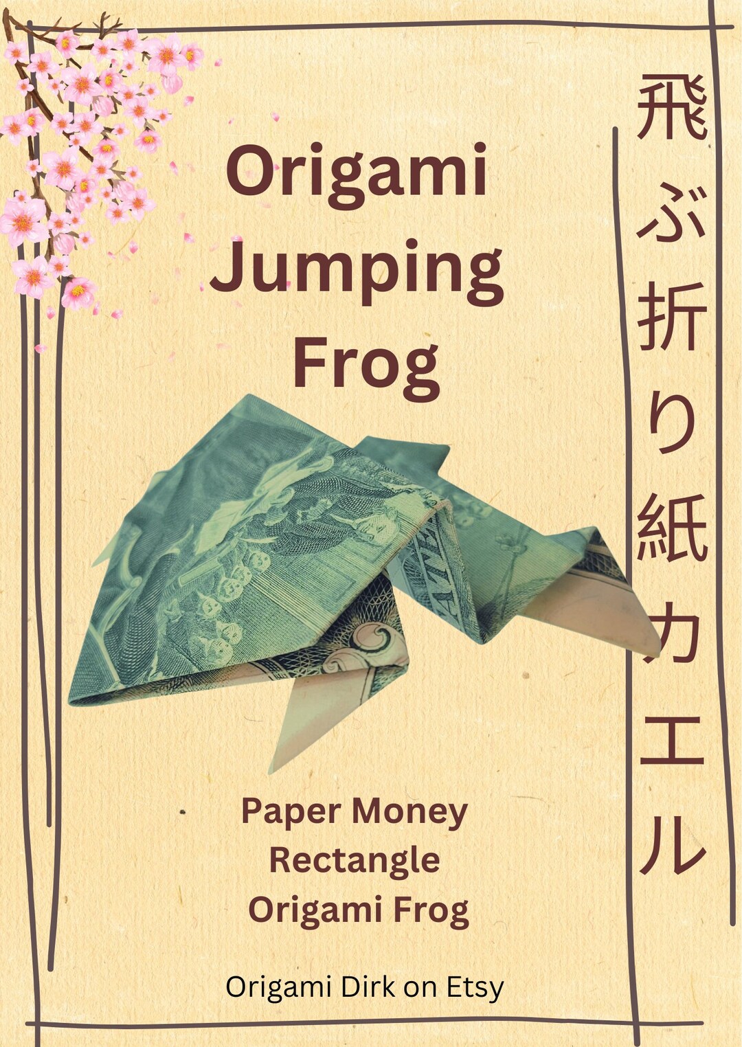 Dollar Bill Origami Jumping Frog - DIY Money Origami Frog That Jumps ...